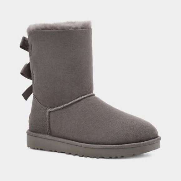 UGG | Shoes | Ugg Bailey Bow Ii Grey New | Poshmark